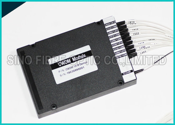 8 Channels L Band Fiber Optic PLC Splitter , CWDM Mux Demux PLC Splitter Module