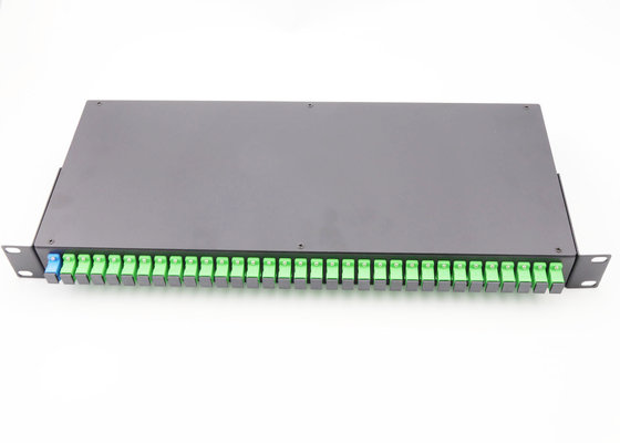 Frame Type Fiber Optic PLC Splitter , Rack - Mountable PLC Splitter Module