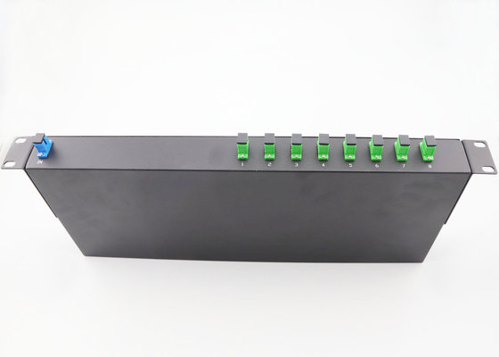 1 x 8 Fibre Optic Cable Splitter Compact Structure For CATV Networks