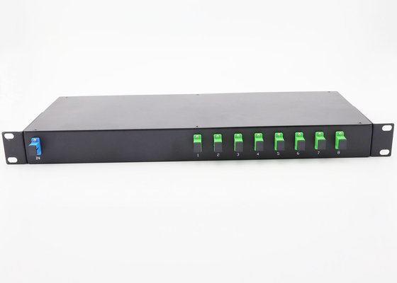 1 x 8 Fibre Optic Cable Splitter Compact Structure For CATV Networks
