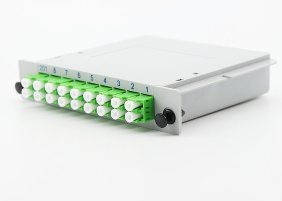 Typical 10.2 DB Fiber Optic PLC Splitter Easy Installation For WAN Networks