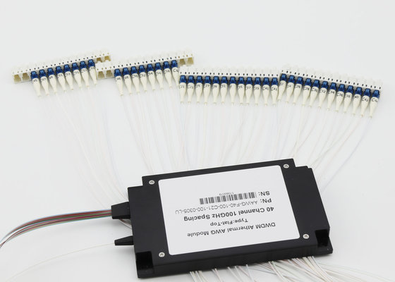 Max IL 5.0dB DWDM Multiplexer 40Ch AAWG ABS Box For 5G Front Haul / Datacenter