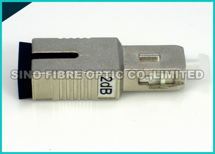 5dB SC / FC Silver Simplex Build out Attenuator Fiber Optic Assembly