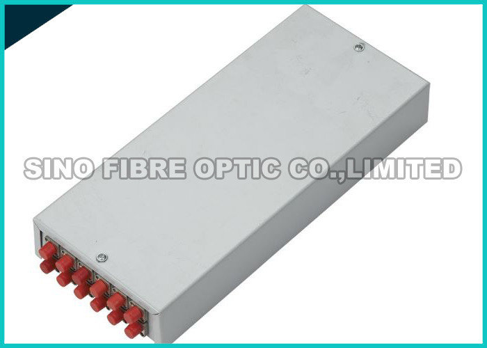 Configured LC / SC Fiber Optic Termination Box Wall Mounted 12 Port Φ 8.5mm - 18mm