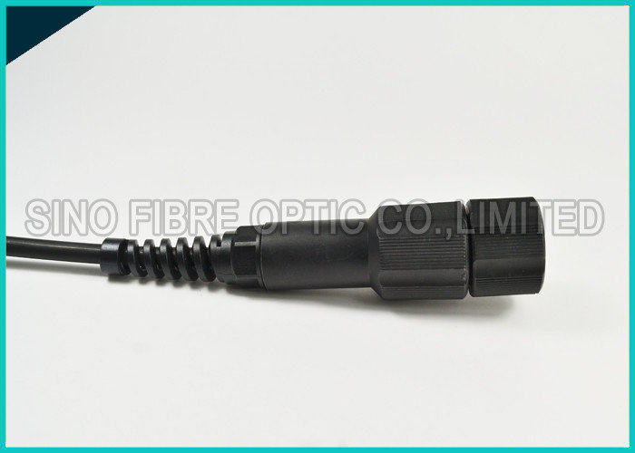 7.0mm PDLC Type to LC Duplex SM Fiber Optic Patch Black Jacket Assembly