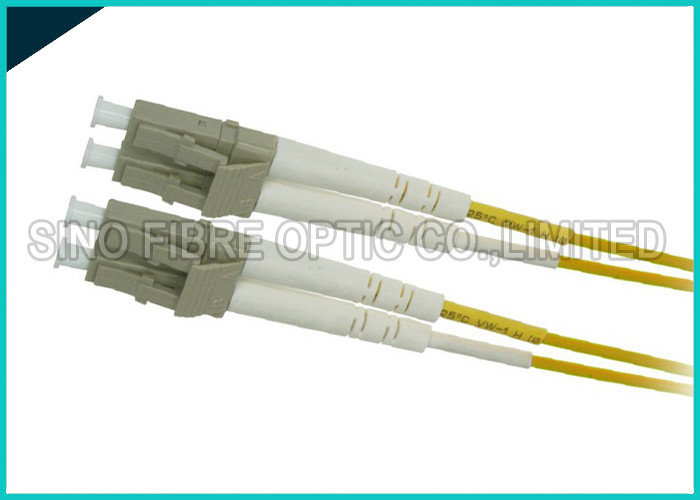 Yellow 3.0mm Fiber Optic LC to LC Zipcord Singlemode SMF Patch Lead Assembly