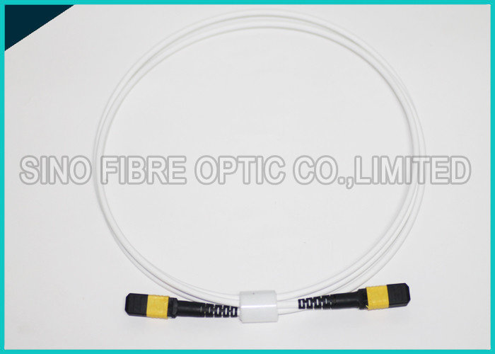 5.0mm 24 Cores 100gb Fiber Cable , MPO to MPO Trunk Aqua Om3 Fiber Cable