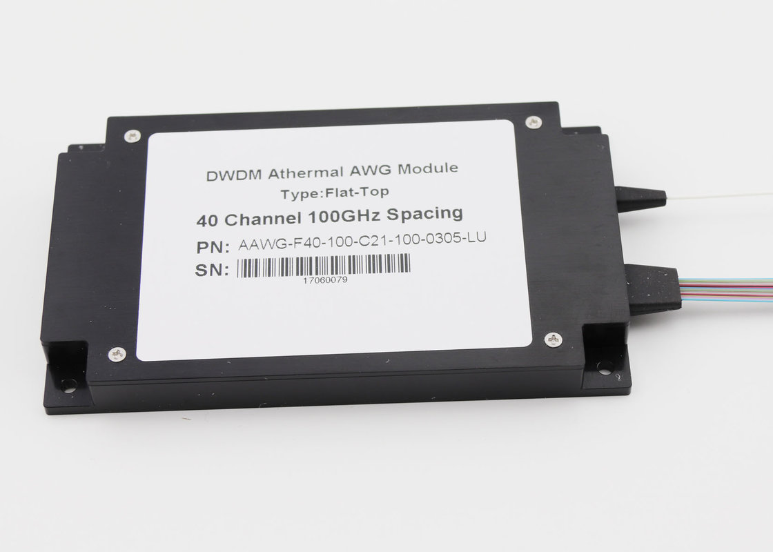 Max IL 5.0dB DWDM Multiplexer 40Ch AAWG ABS Box For 5G Front Haul / Datacenter