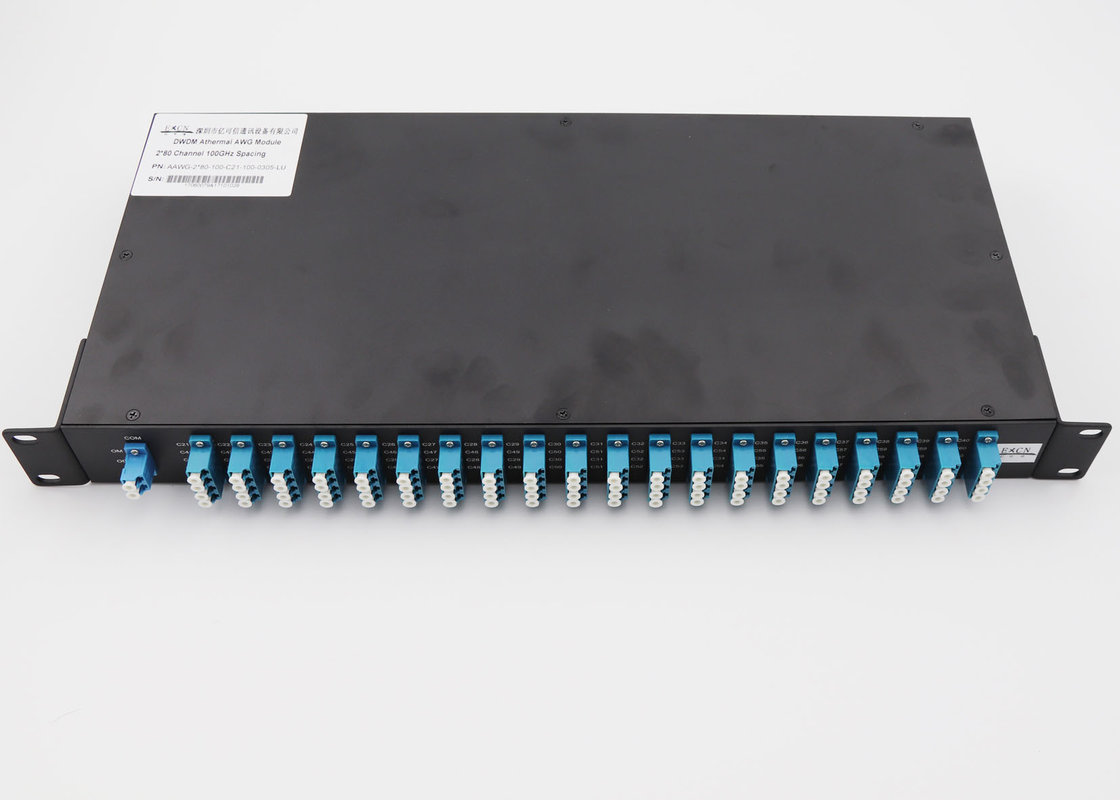 AAWG 1U Chassis Optical Multiplexer And Demultiplexer For WDM - PON System