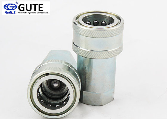 1/4&quot; Agricultural Hydraulic Quick Disconnects , NPT Thread Quick Disconnect Fittings