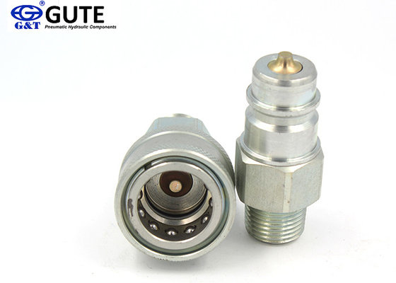 Steel Quick Disconnect Fluid Couplings , 1/2 Inch Equal Threaded Quick Connect