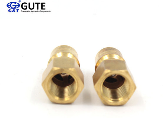 Machinning Technics Brass Quick Disconnect Fittings With Self - Sealing Poppet Valves