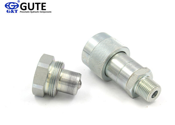 Antirust Hydraulic Disconnect Fittings 10000 PSI Rated Pressure For Mobile Equipment