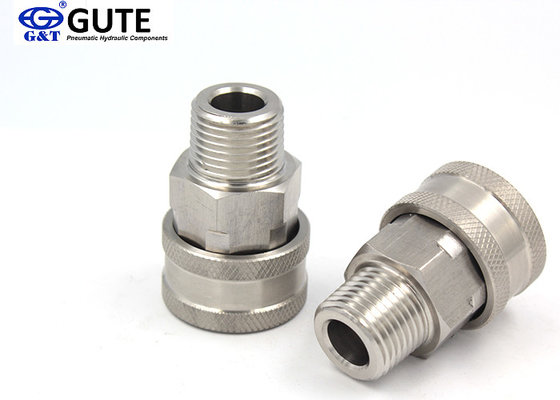Non - Valved 1 Inch Stainless Steel Male Quick disconnect provide maximum flow