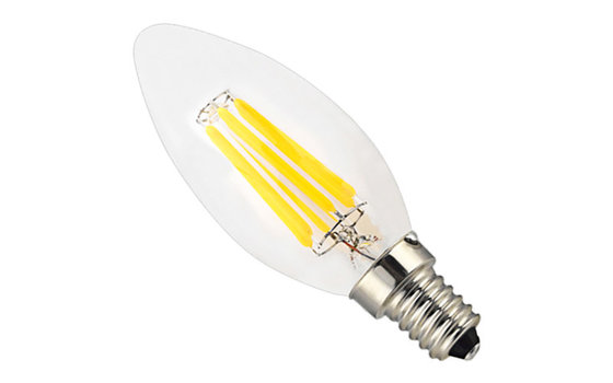 2w 4w 6w Filament Type Dimmable Led Candle Light Bulb 110v 120v