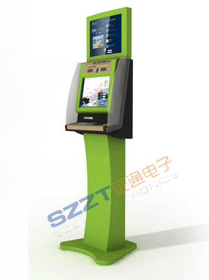 Free Standing Ticket Vending Kiosk with RFID Card Reader & dual screen ZT2133