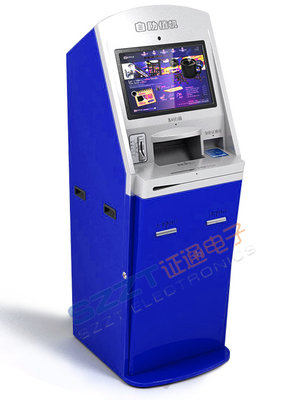 ZT2401 Lobby Airline / Airport Self Check In Kiosk with Passport Reader, Ticket Printing