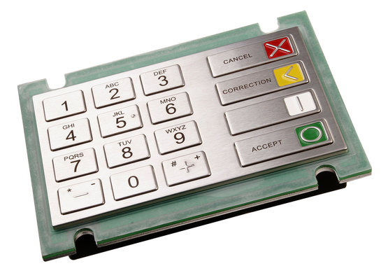 Waterproof PCI EPP 2.x certified EPP Keypad ZT596E with 10 Numeric Keys