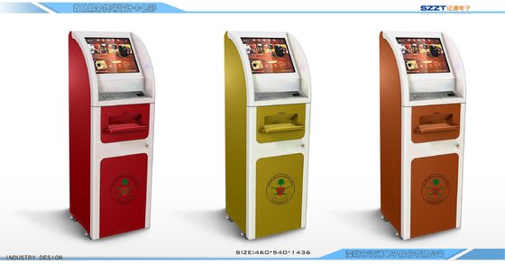 Interactive Information Kiosk  & Internet Lobby Kiosk with A4 Printer ZT2081-A01