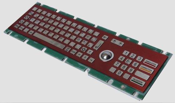 ZT599 Series ATM / Kiosk Metal Keyboard For Gas Station / Parking
