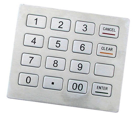 Kiosk keypad Support Triple DES Algorithm Kiosk Metal Keyboard