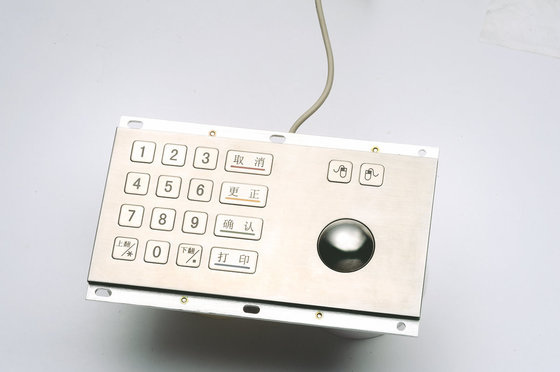 ZT592G Kiosk PCI Pin Pad / Stainless Steel Keypad with ISO / IEC 9995, GB/T 14081