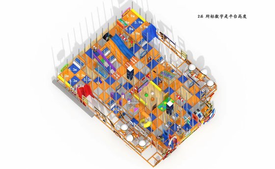 Childrens Indoor Soft Playground Equipment Anti - Static For Amusement Park
