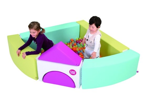 Customized Indoor Playground Products Colorful Soft Touch With Slope Slide