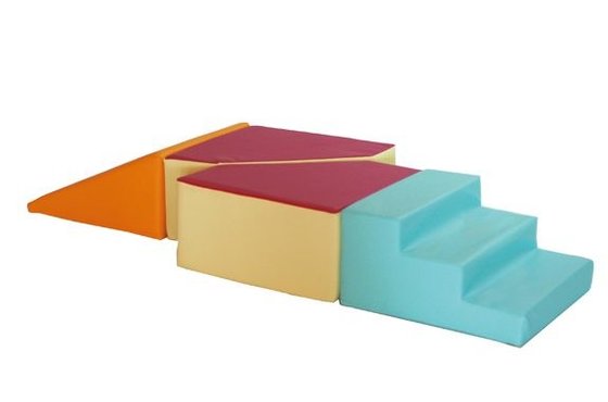 Wave Balance Beam Soft Play Equipment Climb Function For Kindergarten / Preschool