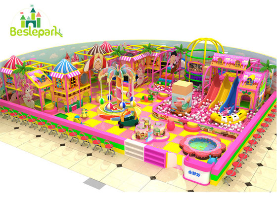 Customized Size Indoor Children'S Park , Kids Indoor Play Park Candy Colorful Theme