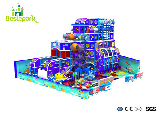 Safe Soft Indoor Play Park , Large Indoor Plastic Playground For 3 - 14 Years Old