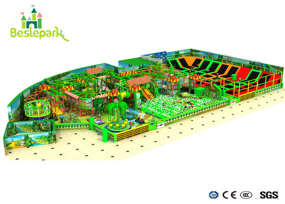 Large Children Indoor Wooden Playground , Kids Indoor Amusement Park For Shopping Mall