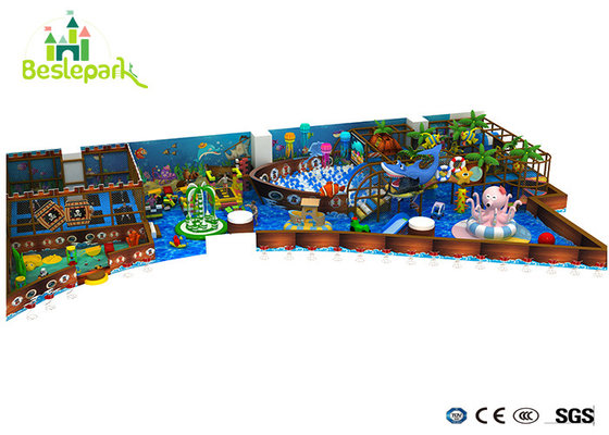 Funny Indoor Play Area Equipment Large Scale Custom Made With Ocean Theme