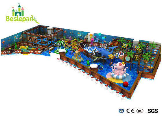 Funny Indoor Play Area Equipment Large Scale Custom Made With Ocean Theme