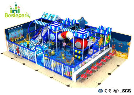 Kindergarden Ocean Themed Playground Stimulating Kids Curiosity, With Slide / Mat