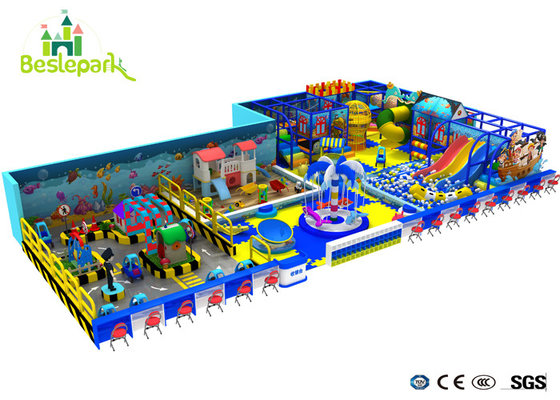 Kindergarden Ocean Themed Playground Stimulating Kids Curiosity, With Slide / Mat