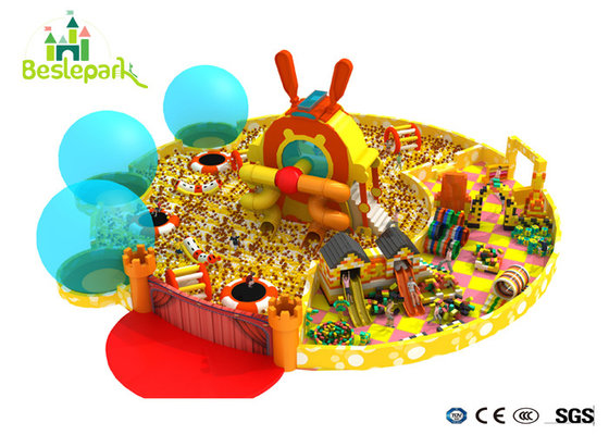 Unique Design Playground Kids Toys Play Zone Yellow Color With Ball Pool