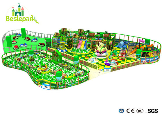 Amusement PARK Kids Play Equipment Customized Size With EVA Floor Mat