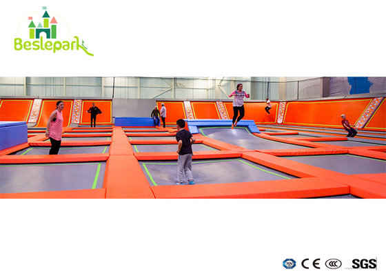 Soft Play Indoor Trampoline Gym Equipment With Good Elastic Performance Springs