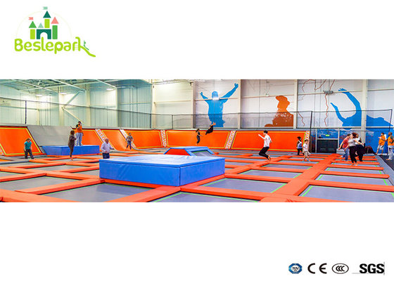Soft Play Indoor Trampoline Gym Equipment With Good Elastic Performance Springs
