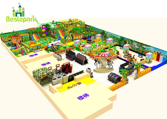 Anti - UV Jungle Indoor Playground Safe Material For 3 - 12 Years Old