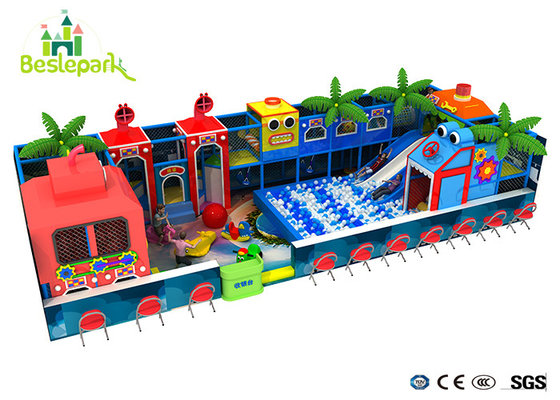 Custom Made Indoor Adventure Playground Colorful Theme With EVA Cover