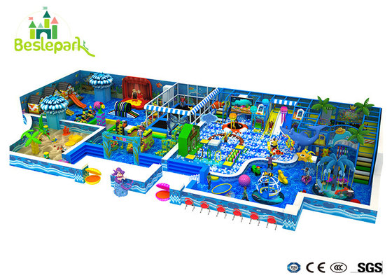 Kids Play Equipment Large Indoor Playground 2CM Thickness With Protective Web