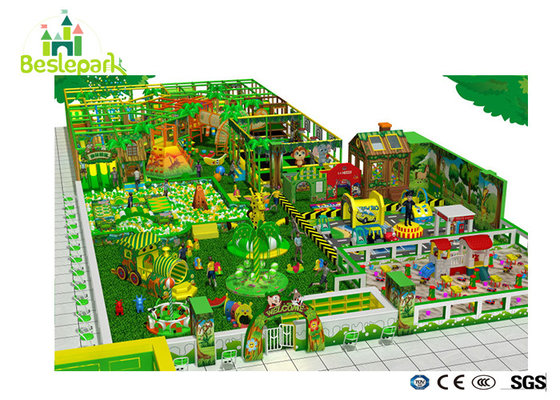 Big Slide Kids Jungle Theme Playground High Durability Security With EVA Mat