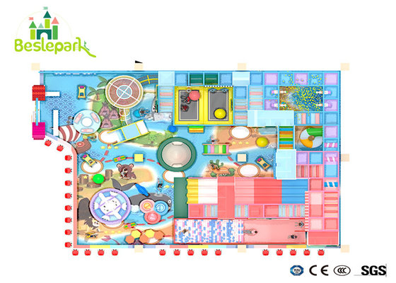 Children indoor playground Macaron Theme Park For Commercial Center