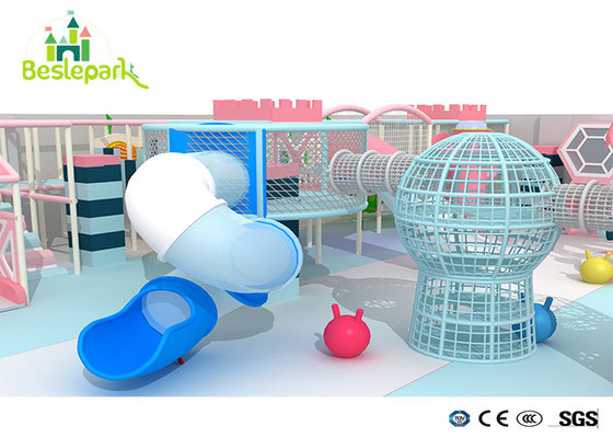 Rope Net Park Jungle Gym Plastic For Amusement Park / Indoor Play Areas For Toddlers