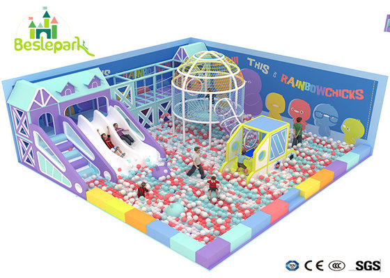 Chicken Run Kids Plastic Indoor Playground With Slide Multi - Functional