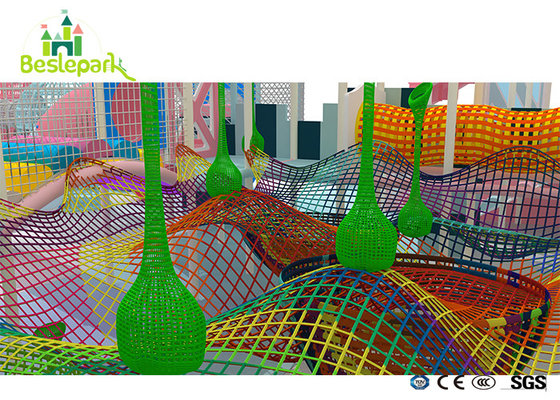 Net Rope Plastic Baby Indoor Playground For Residential Quarters / Community