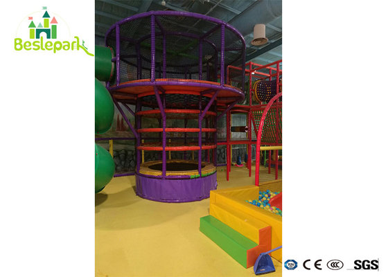 Amusement Park Large Indoor Playground Children's Spider Tower / Kids Play Equipment