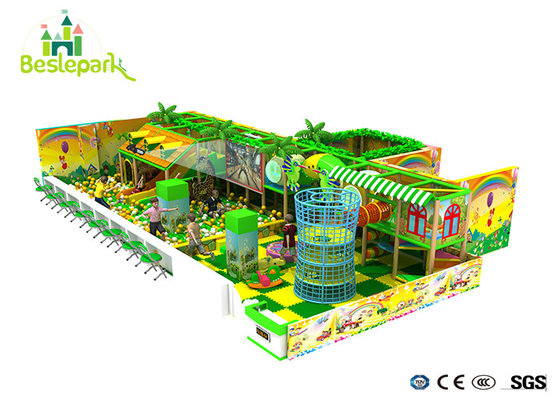 Large Toddler Indoor Playgroud / Kids Play Slide With Ball Pool Colorful Theme